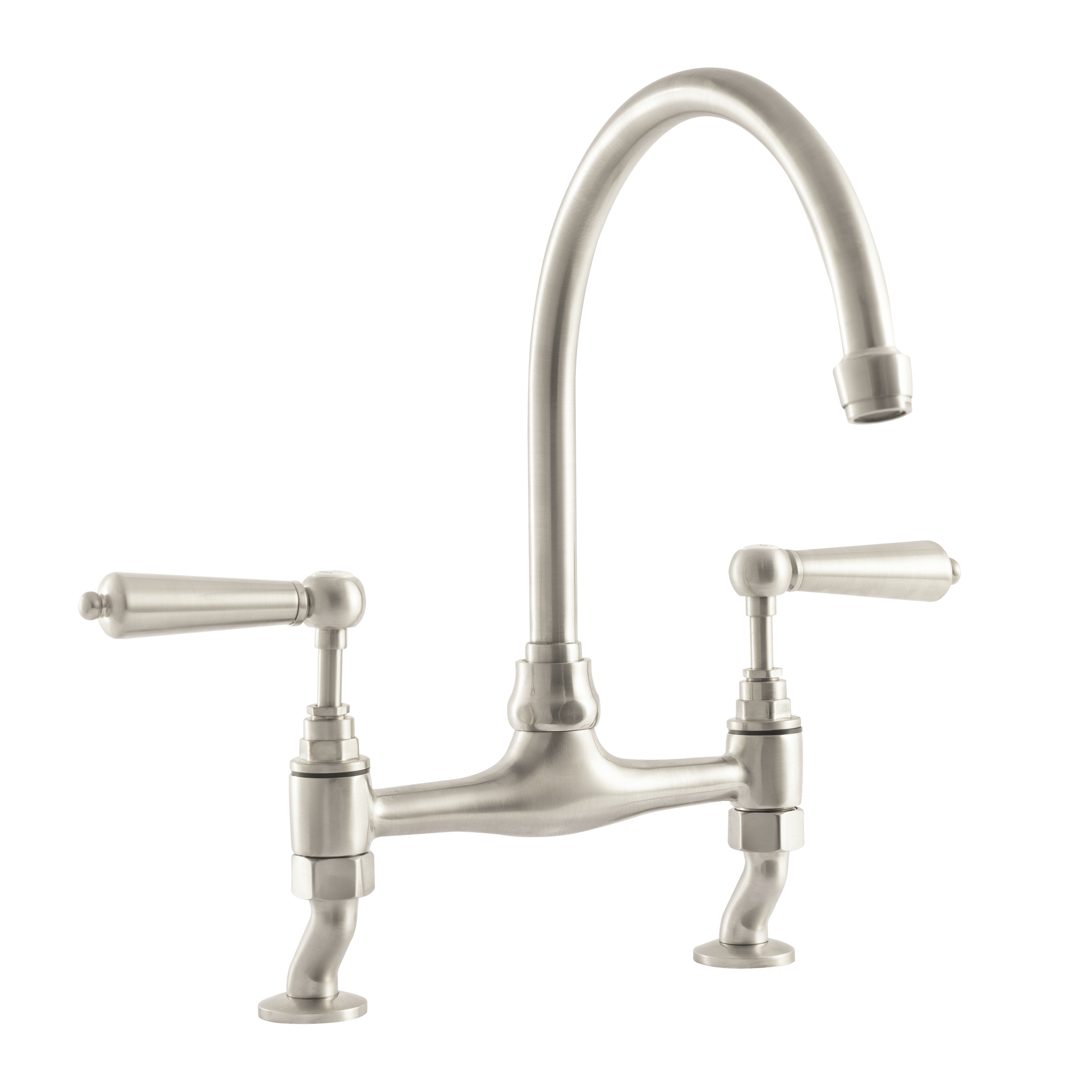Millau - Bridge Sink Mixer - Porcelain Levers – Renaissancebathrooms